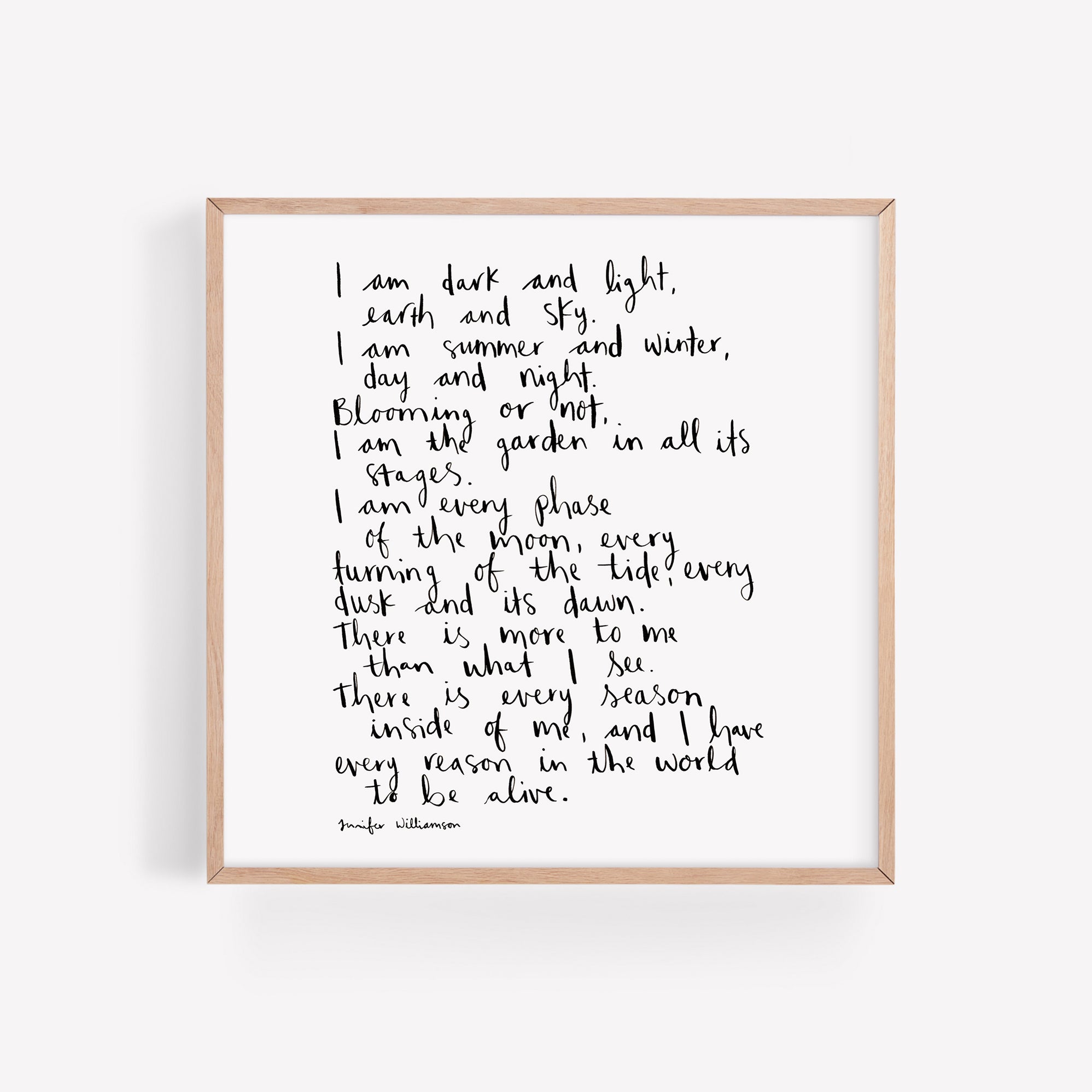 Every Reason In The World To Be Alive Hand Lettered Affirmation Print ...