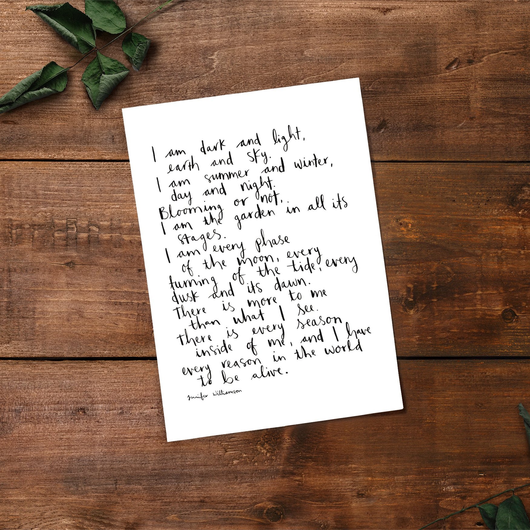 Every Reason In The World To Be Alive Hand Lettered Affirmation Print ...